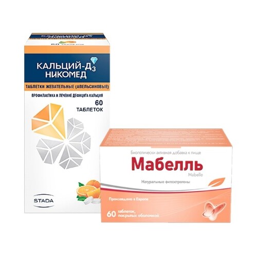 Набор Новинка для здоровья женщин Мабелль №60 +Кальций Д3 Никомед ...